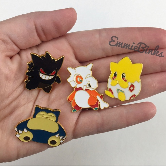 Pokemon | Jewelry | New 4 Pc Set Pokmon Pin Lapels Anime Poket Monster ...